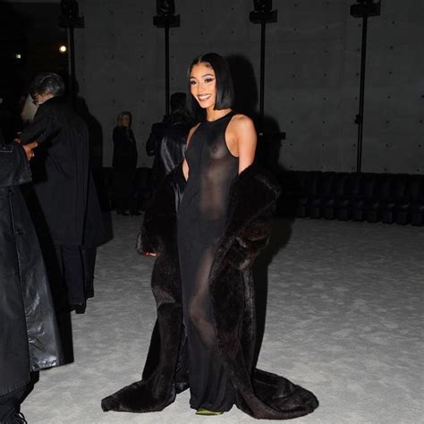 Rapper Coi Leray Goes Viral In See Through Dress In Paris