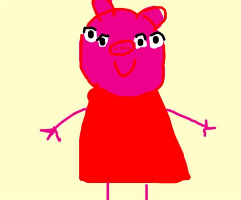 Front Facing Peppa Pig Drawception