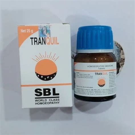 100 Mg Sbl Tranquil Tablet Prescription Treatment Stress And Anxiety At Rs 140 Box In Indore