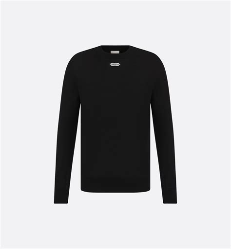 Long Sleeved T Shirt With Christian Dior Paris Tag Relaxed Fit White