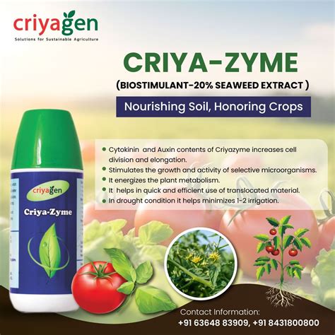 Criyagen Agri And Biotech Private Limited On Linkedin Criyagen Biostimulant Cropdevelopment