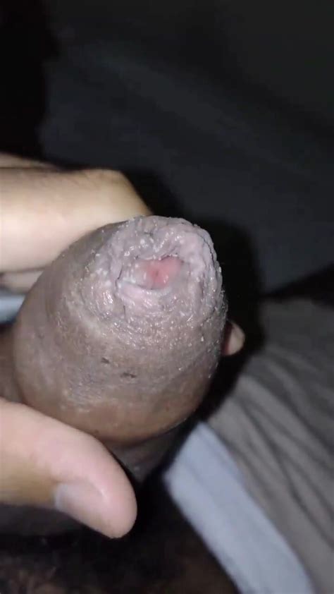 Black Guy Slowly Showing Cheesy Cock Head