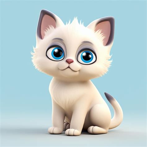 Premium Ai Image Cartoon Cat 3d
