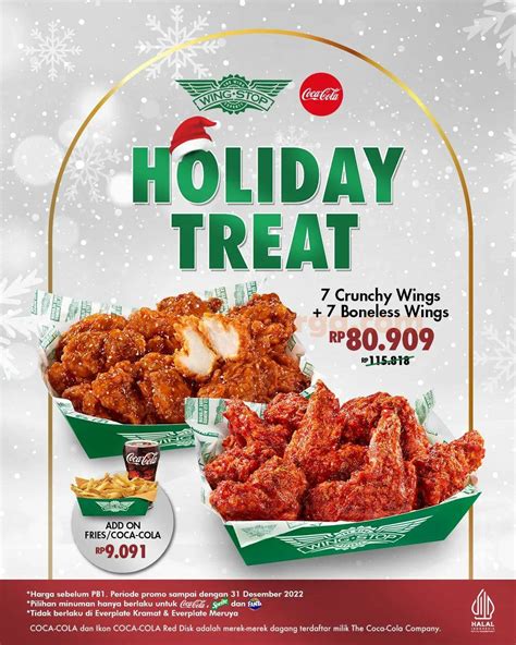 Promo Wingstop Holiday Treat 7 Crunchy 7 Boneless Wings Cuma 80rb