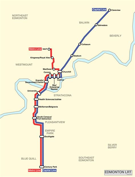 Edmonton Lrt Expansion Map Of Rome