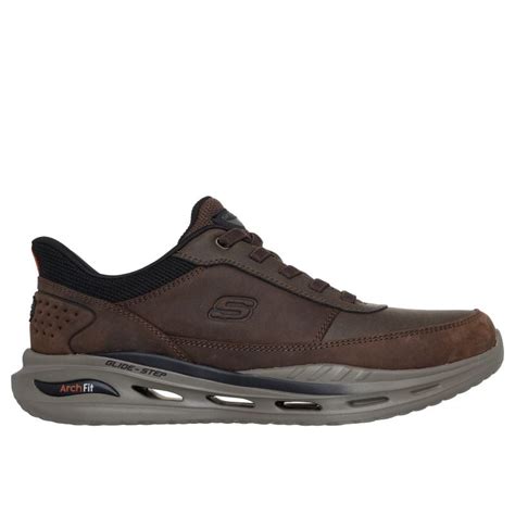 Schoenen Skechers Arch Fit Orvan Moxley Cocoa Heren Alpinstore