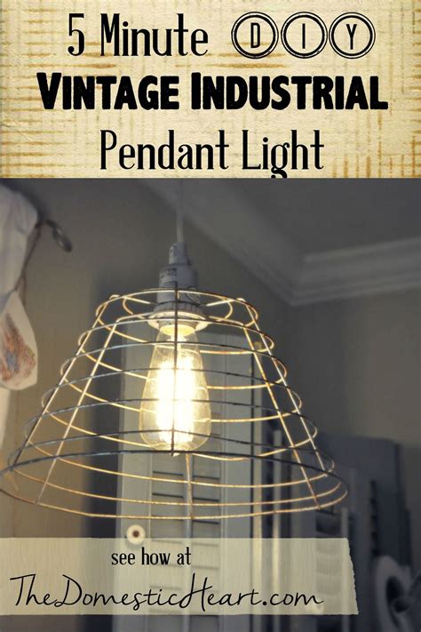 Diy Vintage Industrial Pendant Light Tutorial