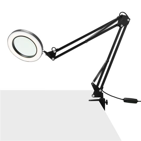 Lámpara Led Con Lupa Lupa Led Giratoria De 360 3 Modos De Luz 220
