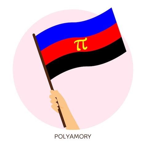 Premium Vector Hand Holding Polyamory Pride Flag