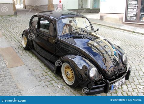 Black Vw Beetle Neatly Restored And Custom Tuned Up Bautzen Germany