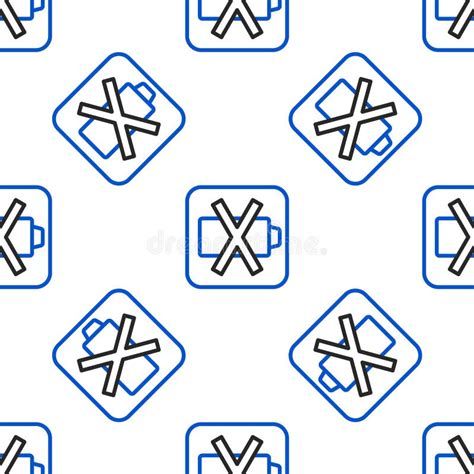Line Battery Charge Level Indicator Icon Isolated Seamless Pattern On