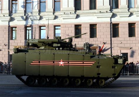 Kurganets 25 Infantry Fighting Vehicle On Military Parade Editorial