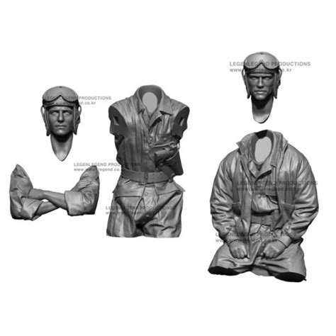 116 Wwii Us Tank Driver And Bow Gunner 2 Figures Legend Productions