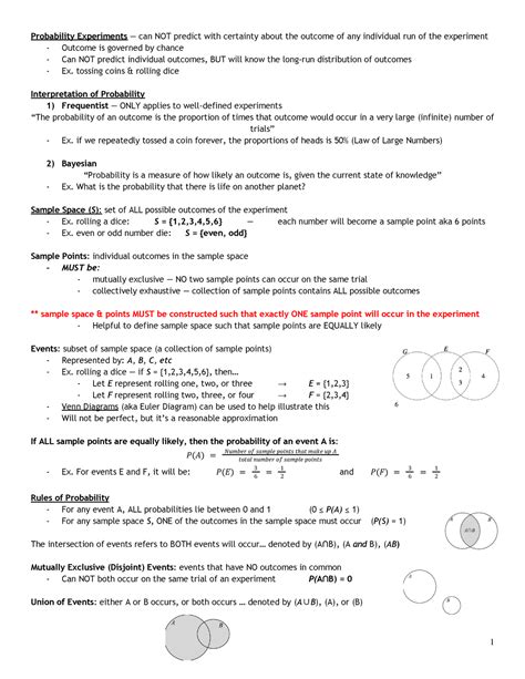 Chapter 4 Probability Textbook Probability Experiments — Can Not