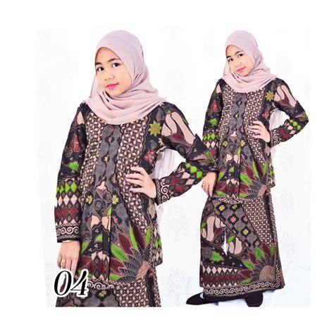 Kebaya Batik Hasya Arina Budak Shopee Malaysia