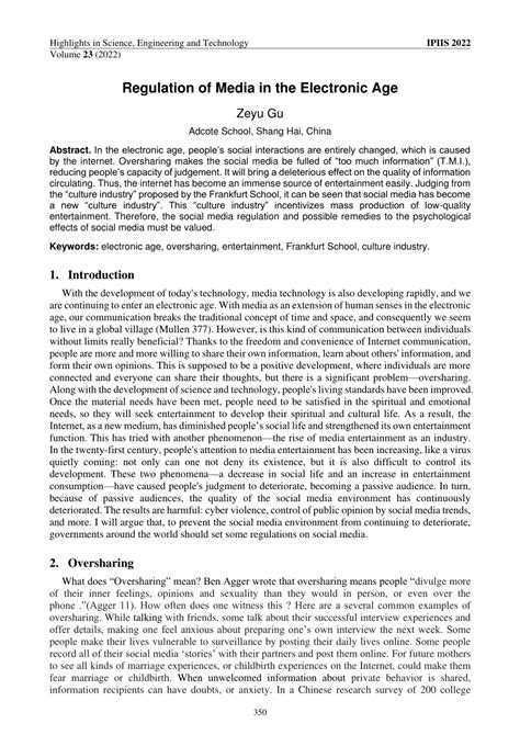 Pdf Regulation Of Media In The Electronic Age