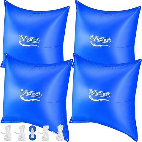 4x Coussin De Piscine Hivernage Xl Corde Pvc 20°c Double Couture 4