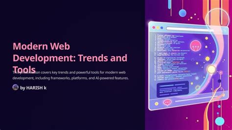 Modern Web Development Trends And Tools 1pptx