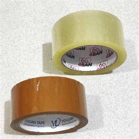 Jual Selotip Coklat Bening 2 Inch Shopee Indonesia