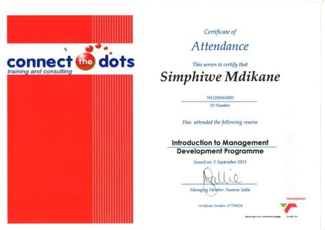 Cert In Introduction To Management Development Programme Pdf