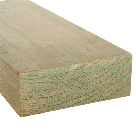 4 In X 10 In X 16 Ft 2 Pressure Treated Lumber In The Pressure Treated