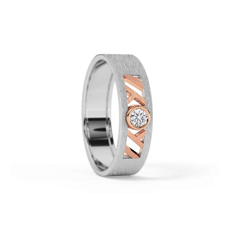 Buy Twin Hue Platinum Band For Men Online Caratlane