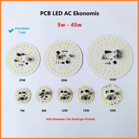 Jual Pcb Led Ac Trafo 25w 220v Berkualitas Premium Ukuran Pcb Kecil D65mm Terbaru Jun 2024
