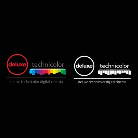 Deluxe Technicolor Digital Cinema Logo Technicolor Logo With Colors Vs