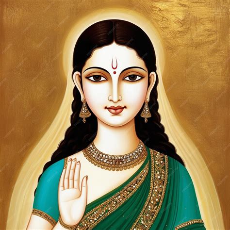 Parvati The Hindu Goddess Of Love And Fertility Premium Ai Generated Image
