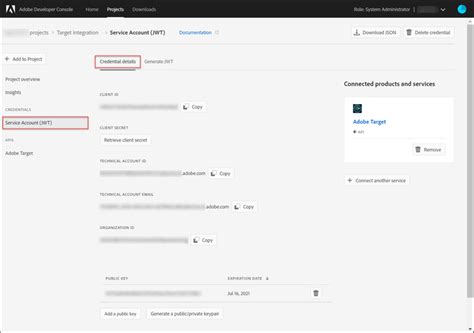 how to configure authentication for adobe target apis adobe target