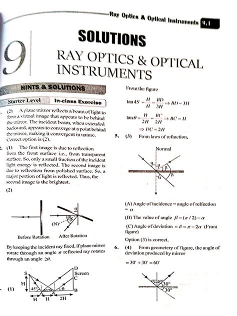 Ray Optics And Optical Instruments Physics Solutions Pdf