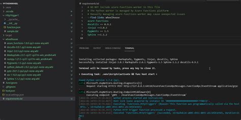 Python Struggling To Upload A Custom Wheel File To Azure Function