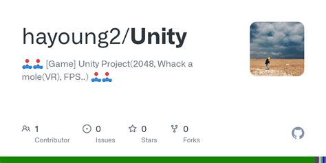 Github Hayoung2unity 🕹🕹 Unity 게임 프로젝트모음2048 두더지게임vr 총게임 등 🕹🕹
