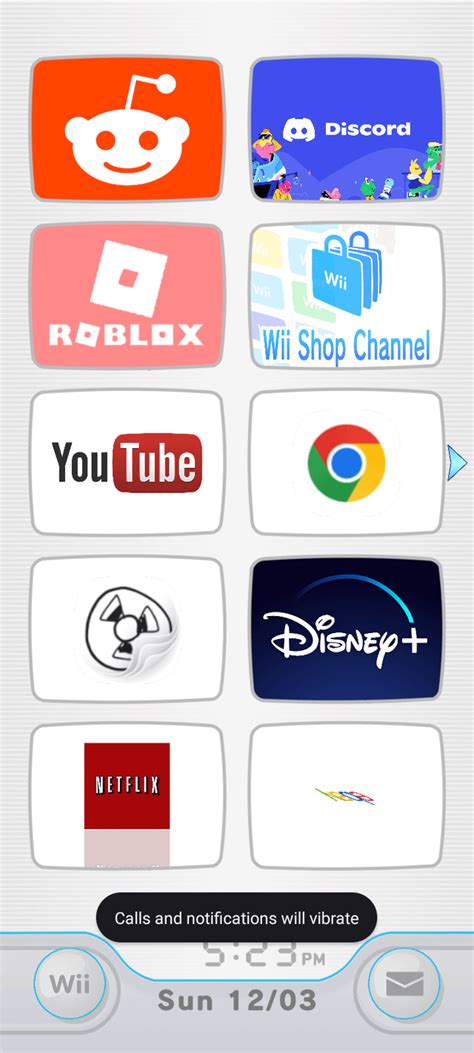 My Phone Home Screen App Wii Phone Rwii