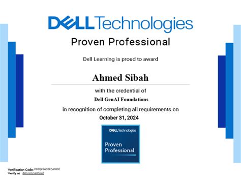 Dell Genai Foundations Certificate Pdf