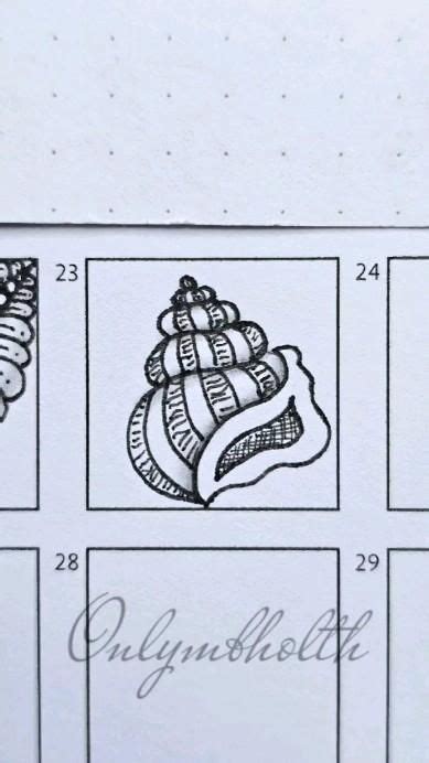 Day 236 One Doodle A Day 🐚 [video] Doodling Tutorial Doodle