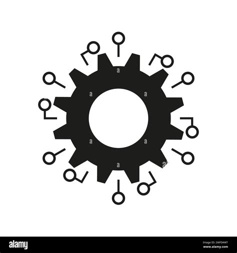 Data Integration Outline Icon For Graphic Design Logo Web Site Social Media Mobile App