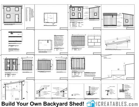 12x16 Lean To Shed Plans With Loft