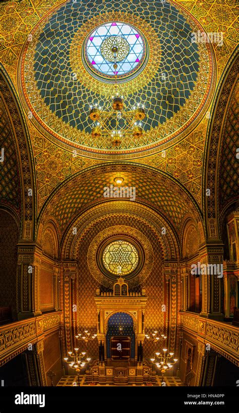Prague Interior Synagogue Stockfotos And Prague Interior Synagogue Bilder