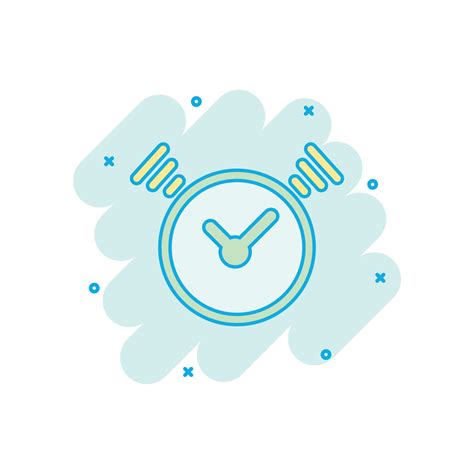 Vector Cartoon Clock Timer Icon In Comic Style Time Alarm Concept Illustration Pictogram