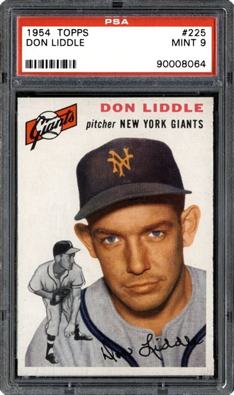 1954 Topps Don Liddle Psa Cardfacts®