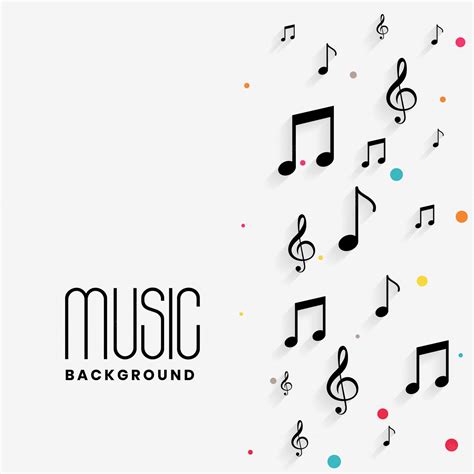 Download Pretty And Minimalist Music Notes Background
