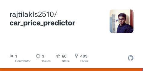 Github Rajtilakls2510carpricepredictor