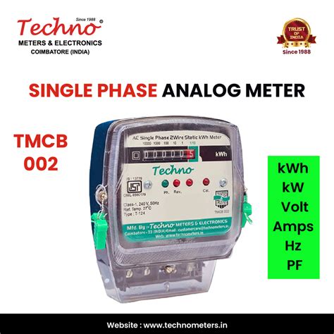 Single Phase Analog Electric Meter At 37760 Inr In Coimbatore Techno Meters Electronics