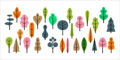 Ilustración De Icono Del Árbol De Cartoom Aislado Ilustración De Stock