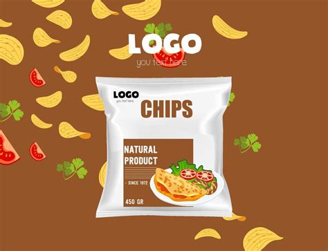 Chips Packaging Template Vector Art Colorful 13648749 Vector Art At