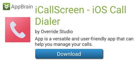 Icallscreen Ios Call Dialer For Android Free App Download
