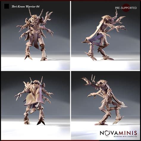 3d Printable Thri Kreen Warrior 04 By Novaminis