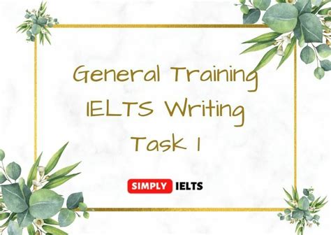 Ielts General Writing Task 1 Samples Design Talk