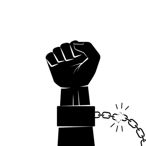Hand In Shackles Broken Chain The Concept Of Freedom And Human Rights